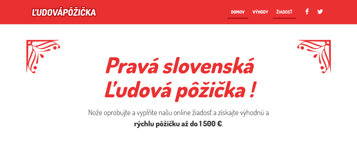 Ľudová pôžička - recenzie, kontakt, pre koho je určená - Vpozicky.sk